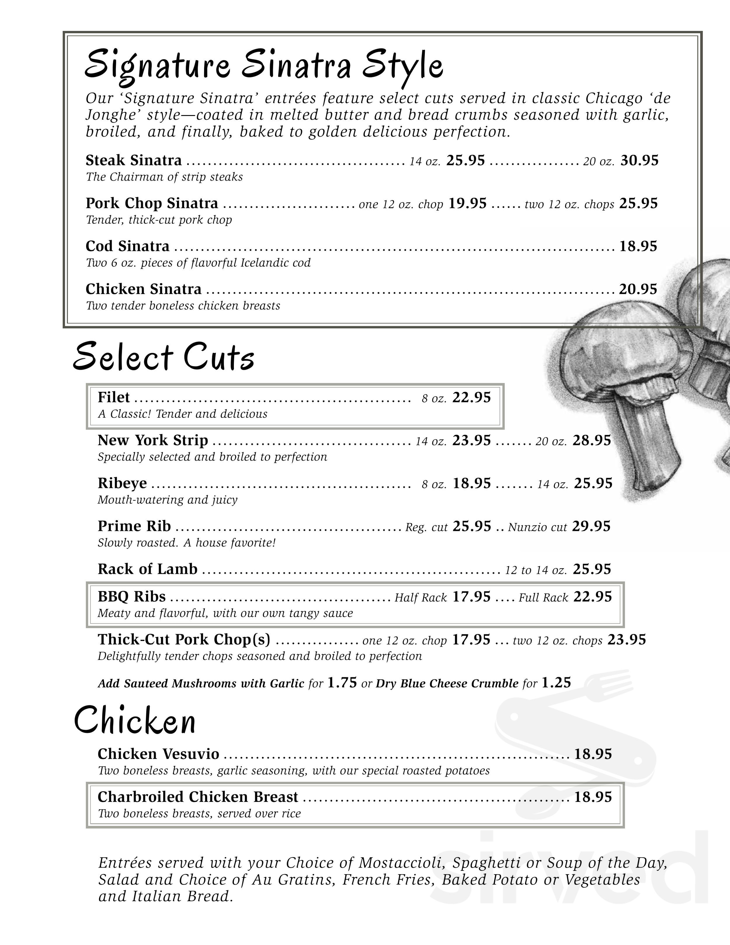 Nunzio's Restaurant menu in Loves Park, Illinois, USA