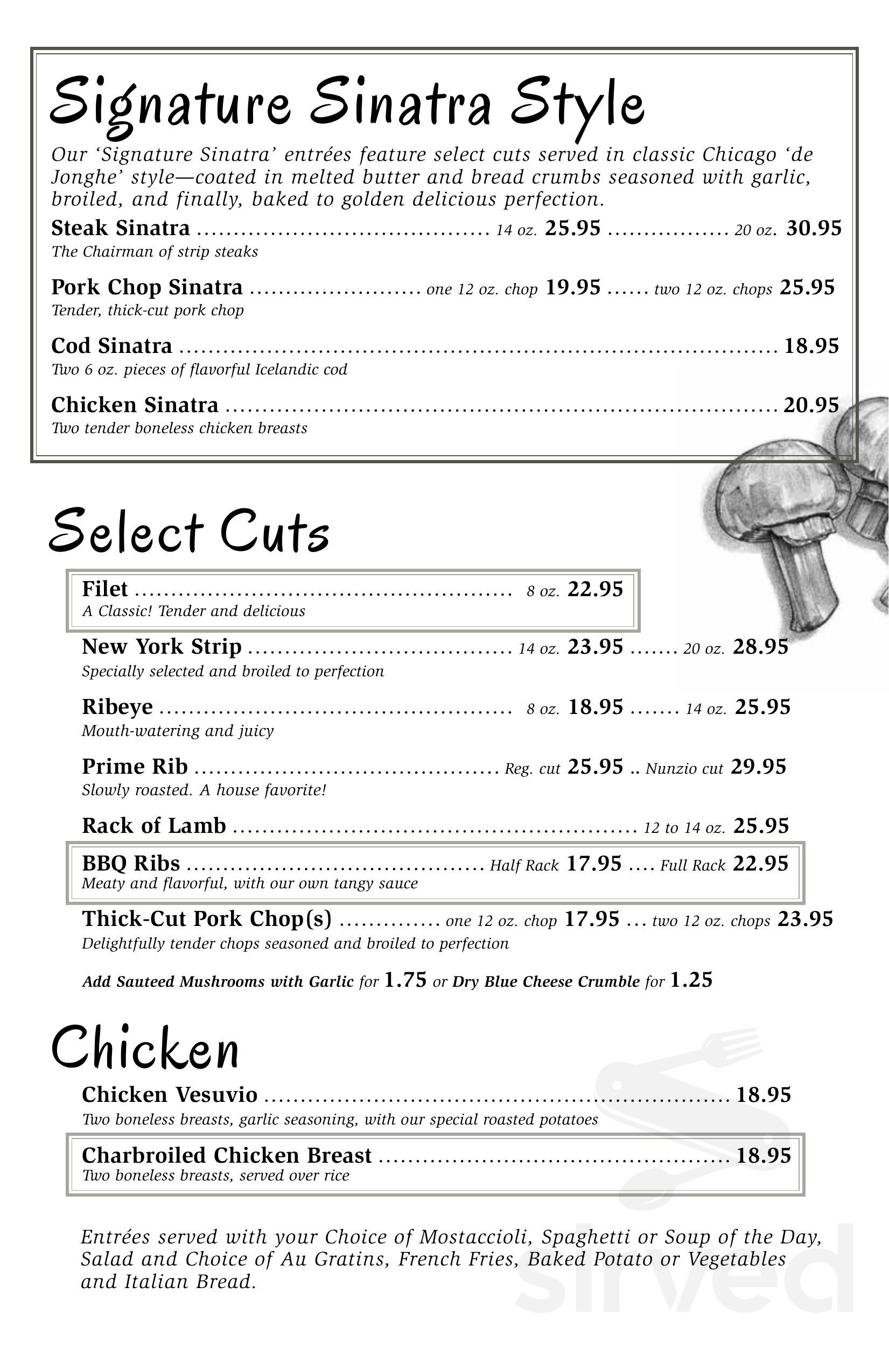 Nunzio's Restaurant menu in Loves Park, Illinois, USA