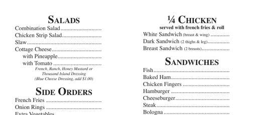 Menu for The Chicken House in Sellersburg, IN | Sirved