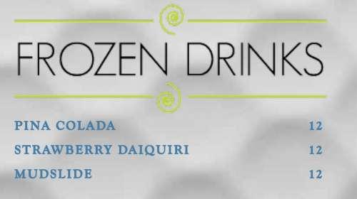 Granite Links menu in Quincy, Massachusetts, USA