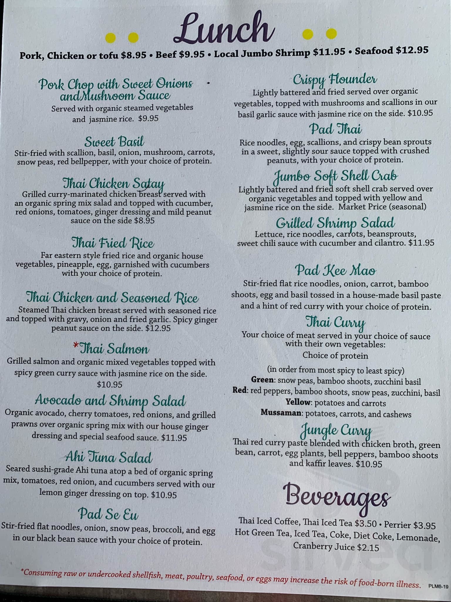 Menu - Pooler GA's Papaya Thai Cuisine and Sushi Bar | Sirved