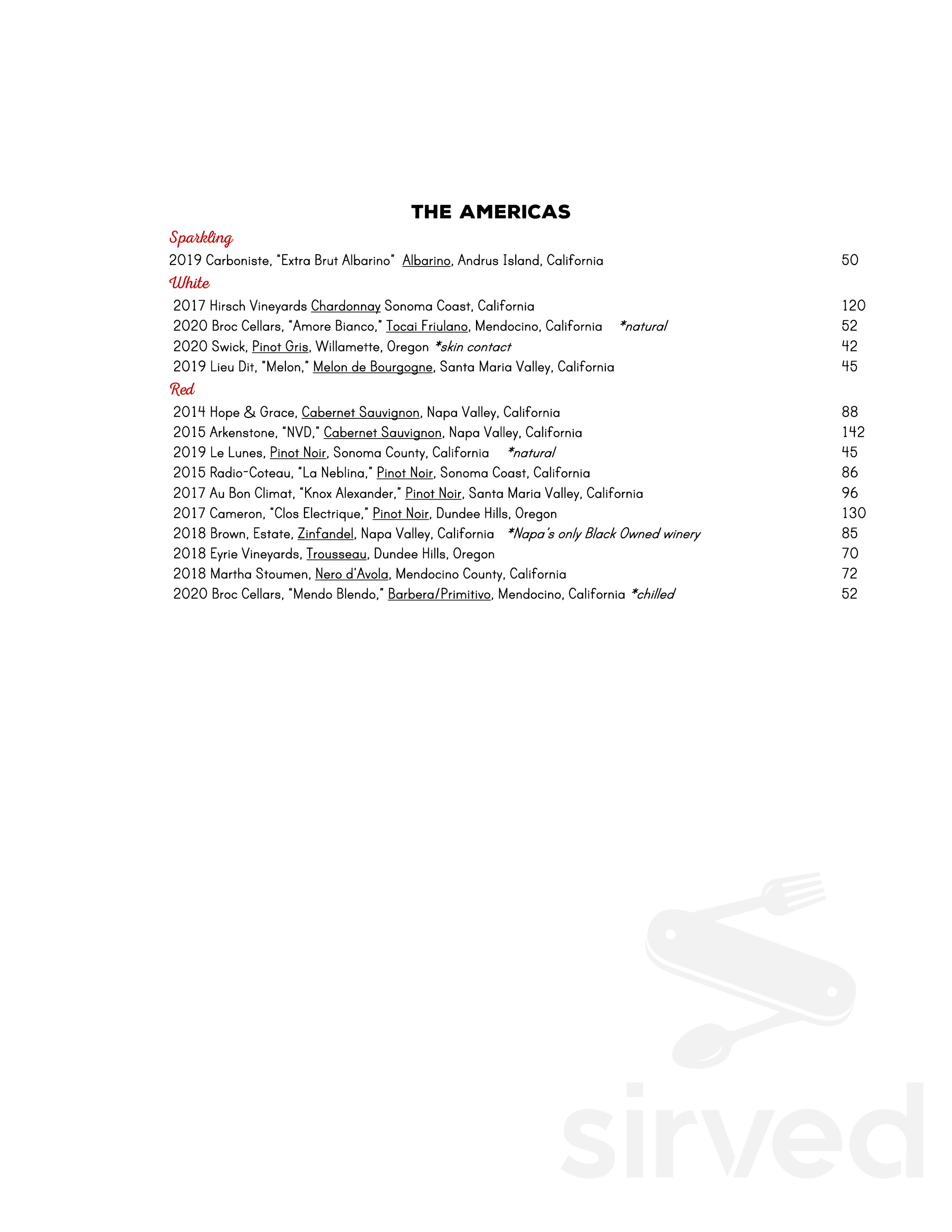 Menu - New Orleans LA's Paladar 511 | Sirved