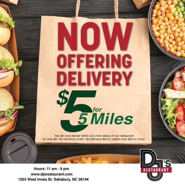 DJ's Restaurant menu in Salisbury, North Carolina, USA