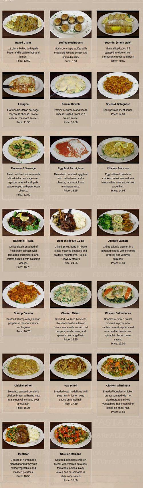 Gatto's Italian Restaurant & Bar menu in Tinley Park, Illinois, USA