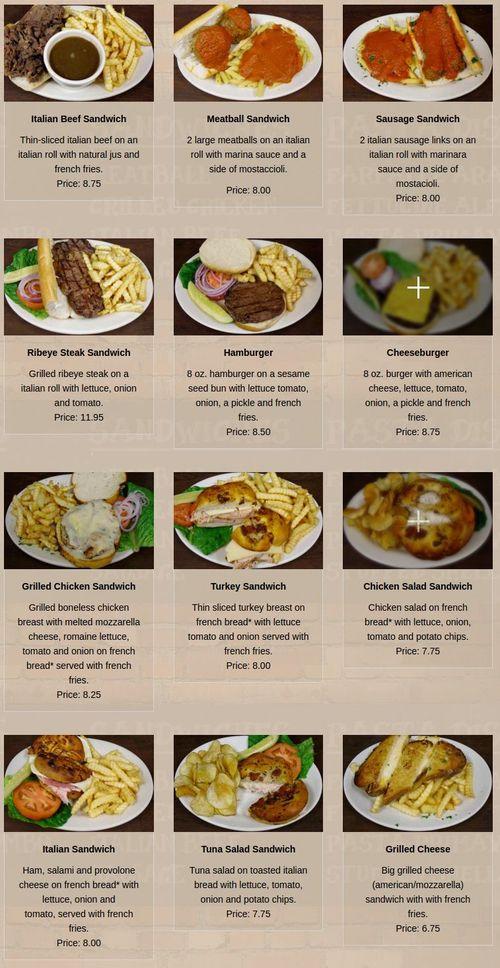 Gatto's Italian Restaurant & Bar menu in Tinley Park, Illinois, USA