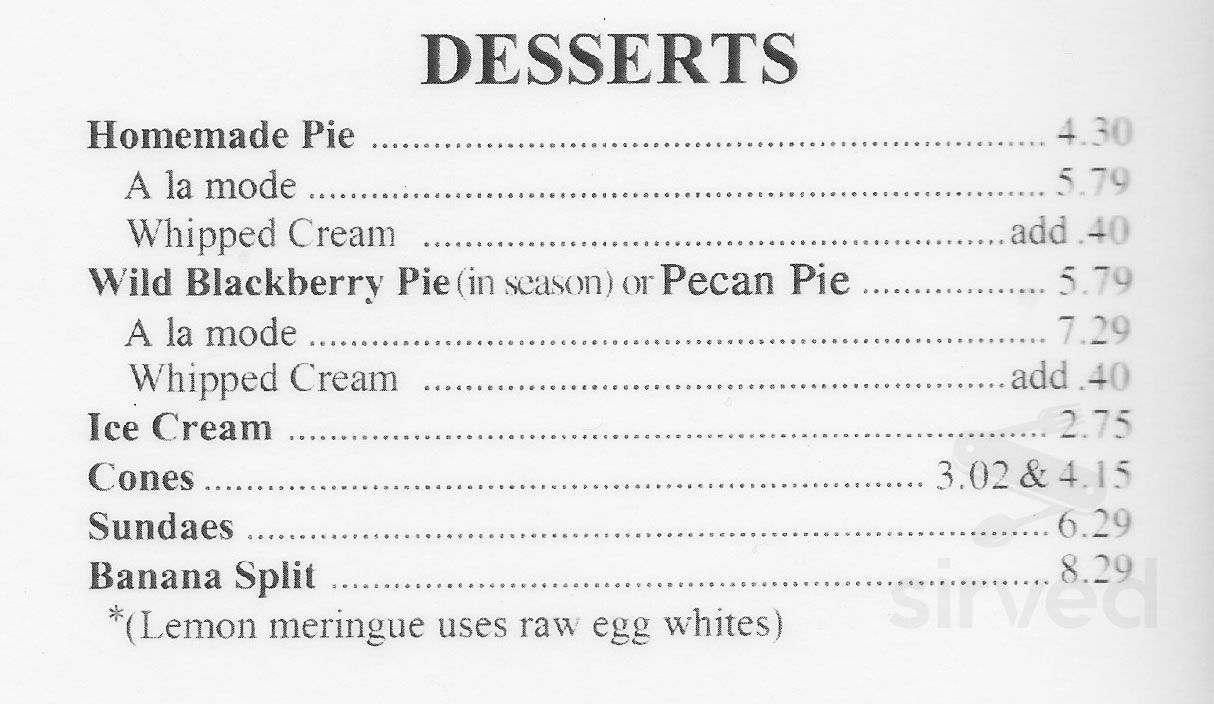 Chimacum Cafe menu in Chimacum, Washington, USA