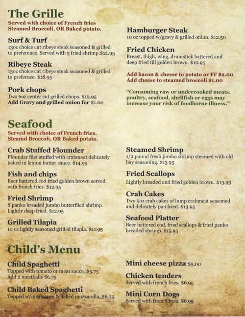 Pinos Italiano & Grill menu in Dillwyn, Virginia, USA