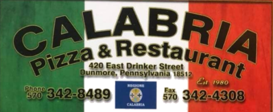 Menu for Calabria Pizza in Scranton, PA | Sirved