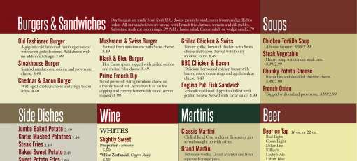 Lucky's Steakhouse Menu - Imlay City, Michigan | Sirved