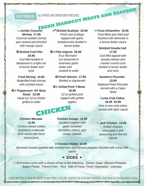 Silver Shores Restaurant menu in Conneaut Lake, Pennsylvania, USA