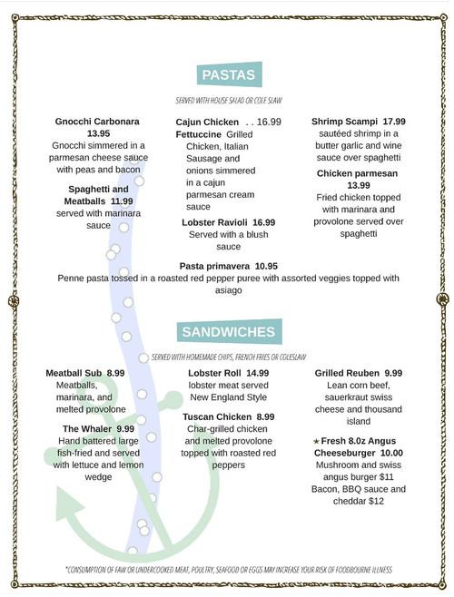 Silver Shores Restaurant menu in Conneaut Lake, Pennsylvania, USA