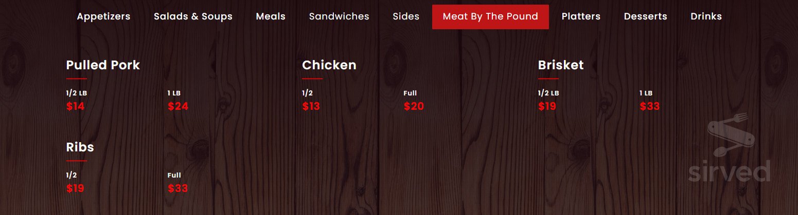 Truckin’ BBQ menus in Surrey, British Columbia, Canada