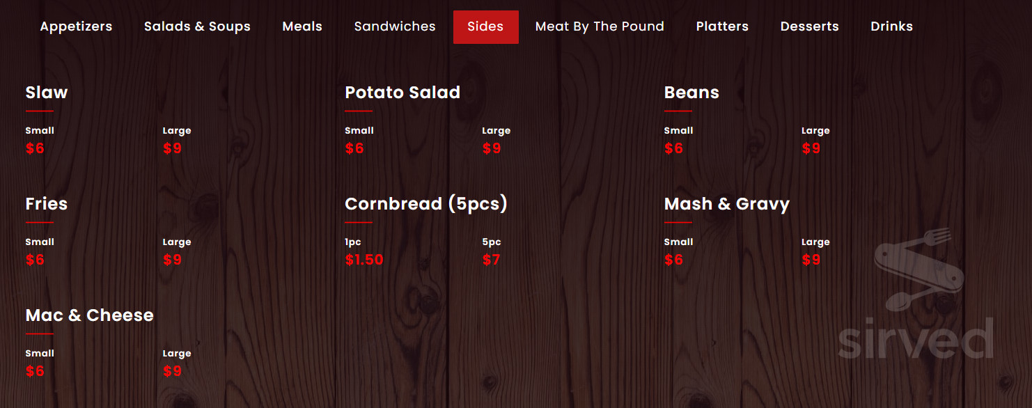 Truckin’ BBQ menus in Surrey, British Columbia, Canada