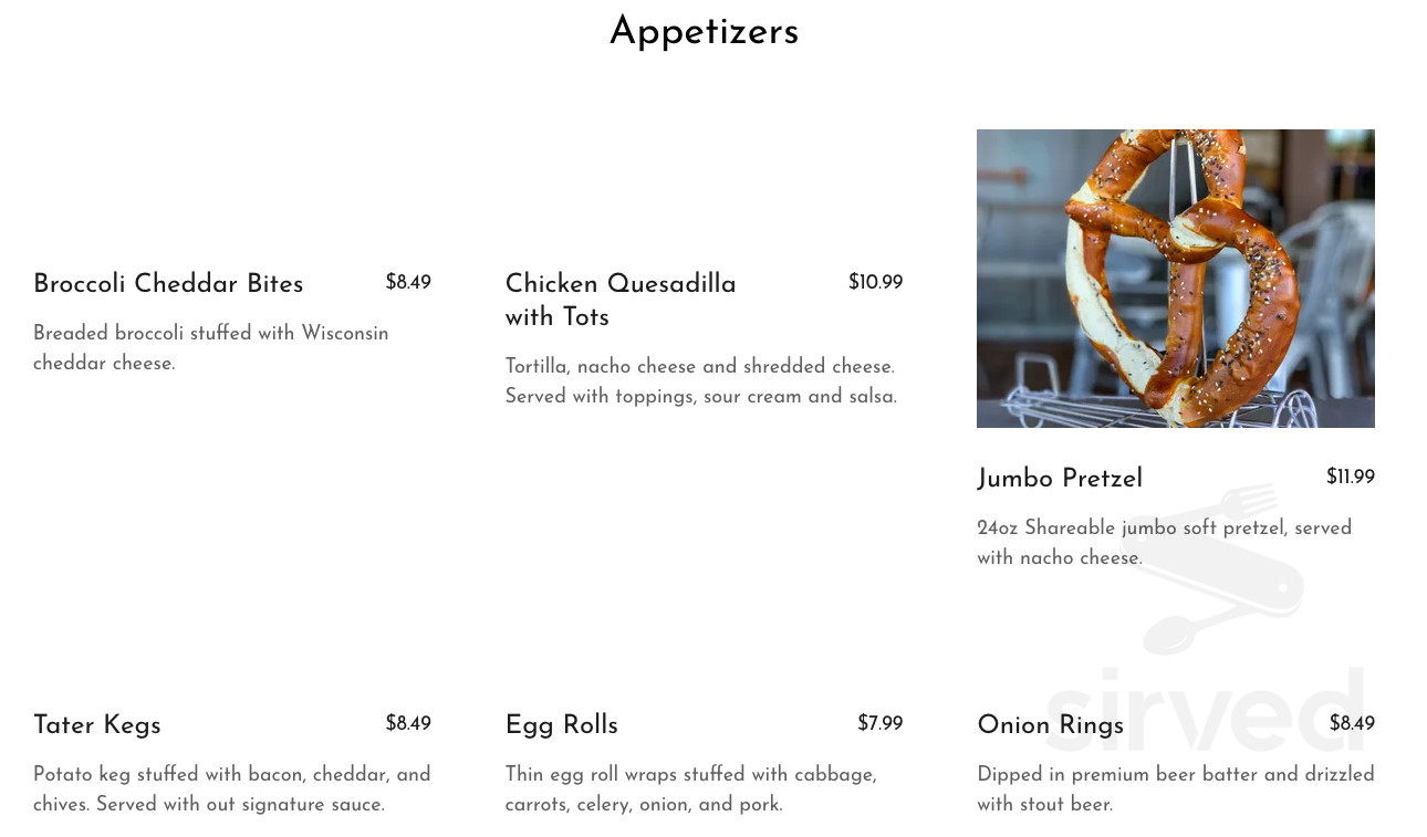 Menu - Geneva MN's Geneva Bar & Grill | Sirved