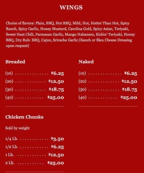 CJ's Pizza menu in Wapakoneta, Ohio, USA