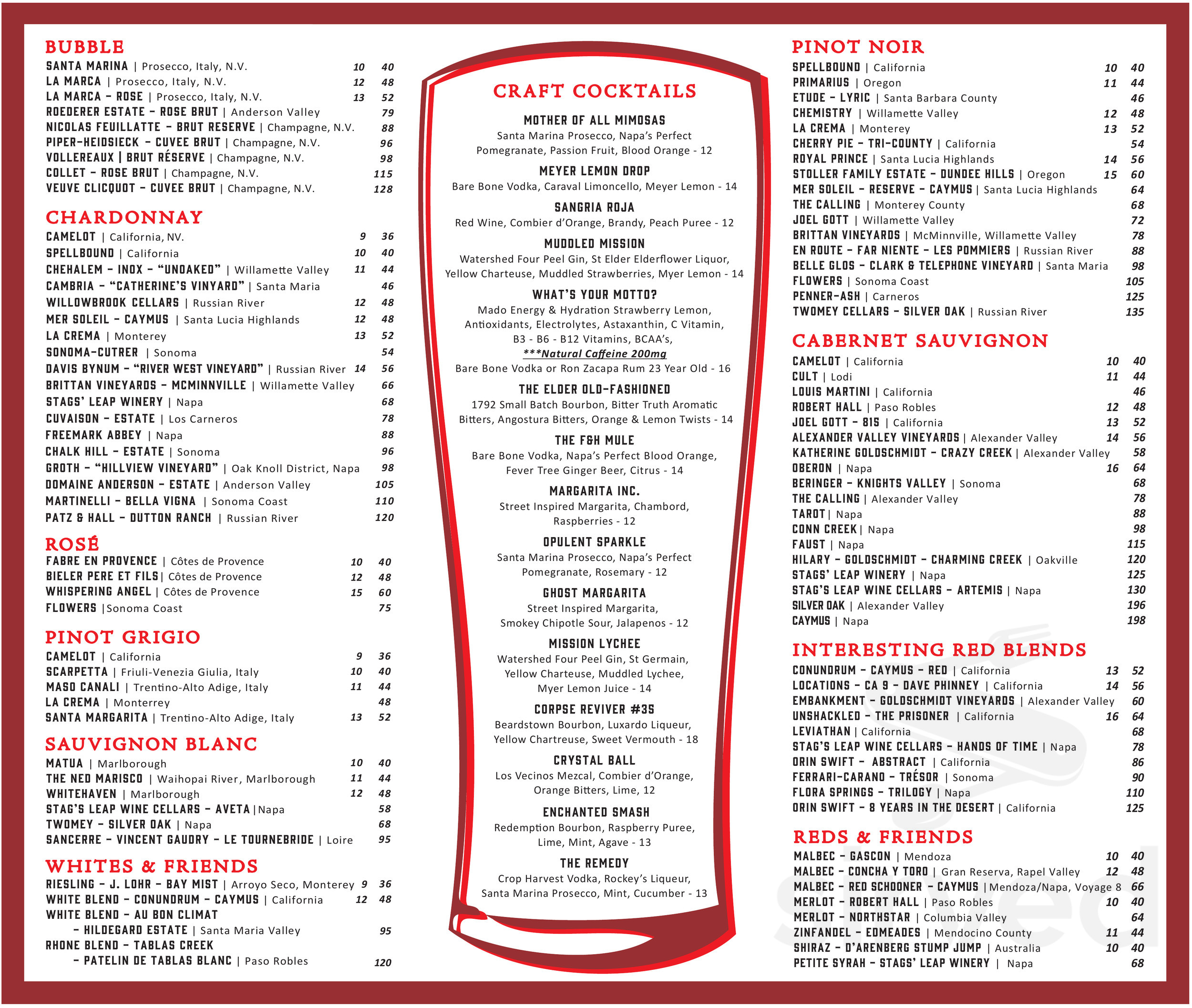 Salt Factory Pub menu in Woodstock, Georgia, USA