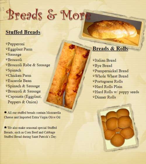 Milani Italian Pastry & Bakery menu in Northford, Connecticut, USA