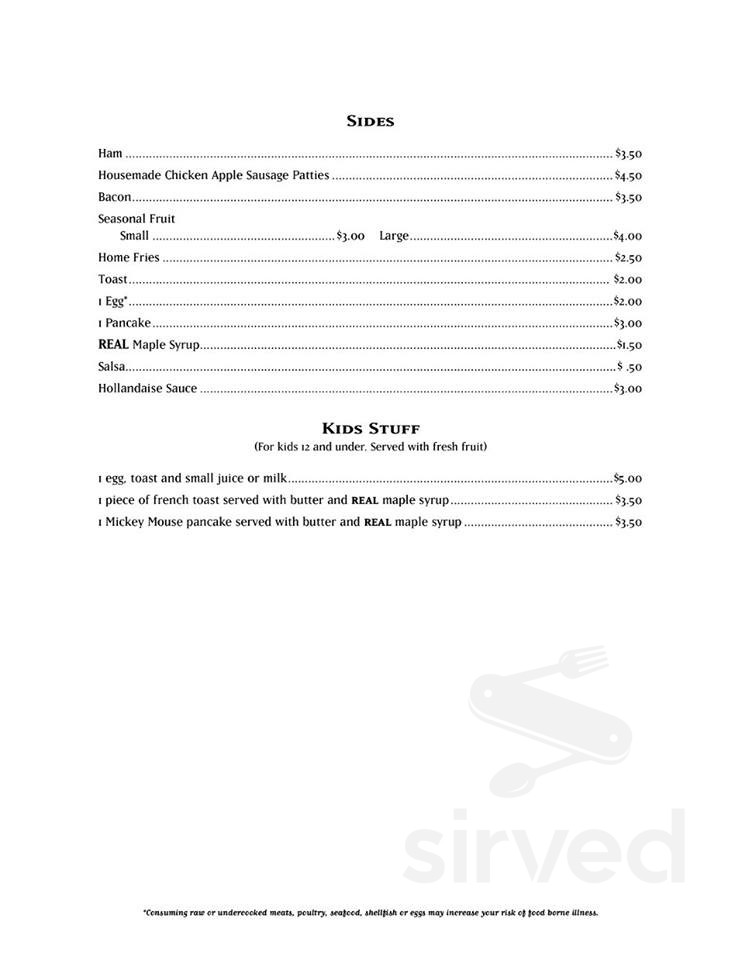 Wild Wheat Bakery Cafe & Restaurant menu in Kent, Washington, USA
