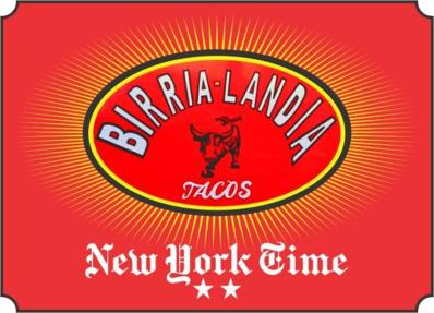 Birria-Landia menu in Queens, New York, USA