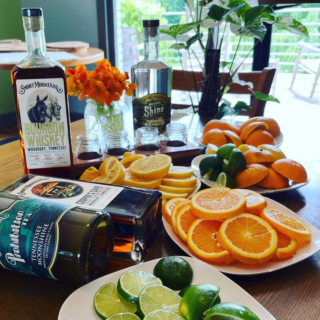Short Mountain Distillery menu in Woodbury, Tennessee, USA