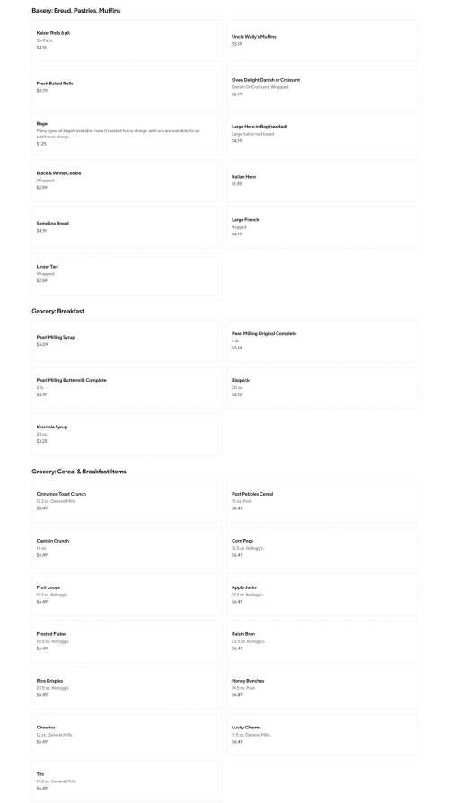 Handy Pantry menu in Coram, New York, USA