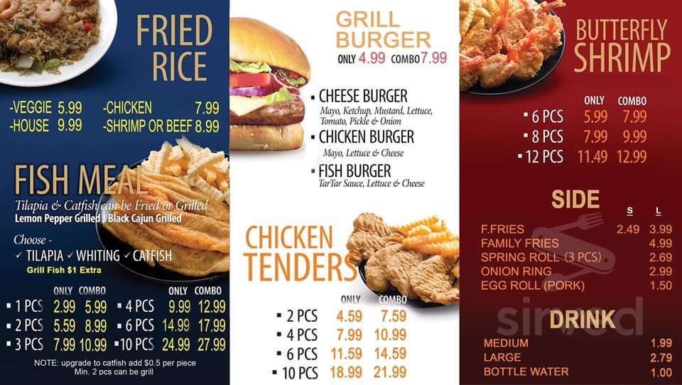 Menu - Tampa FL's Craft Fry Wing | Sirved