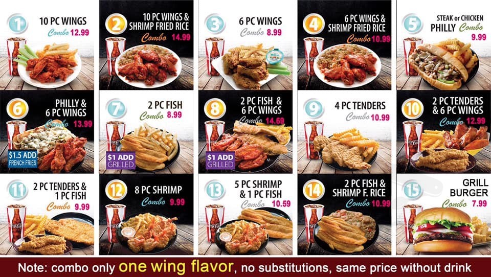 Menu - Tampa FL's Craft Fry Wing | Sirved