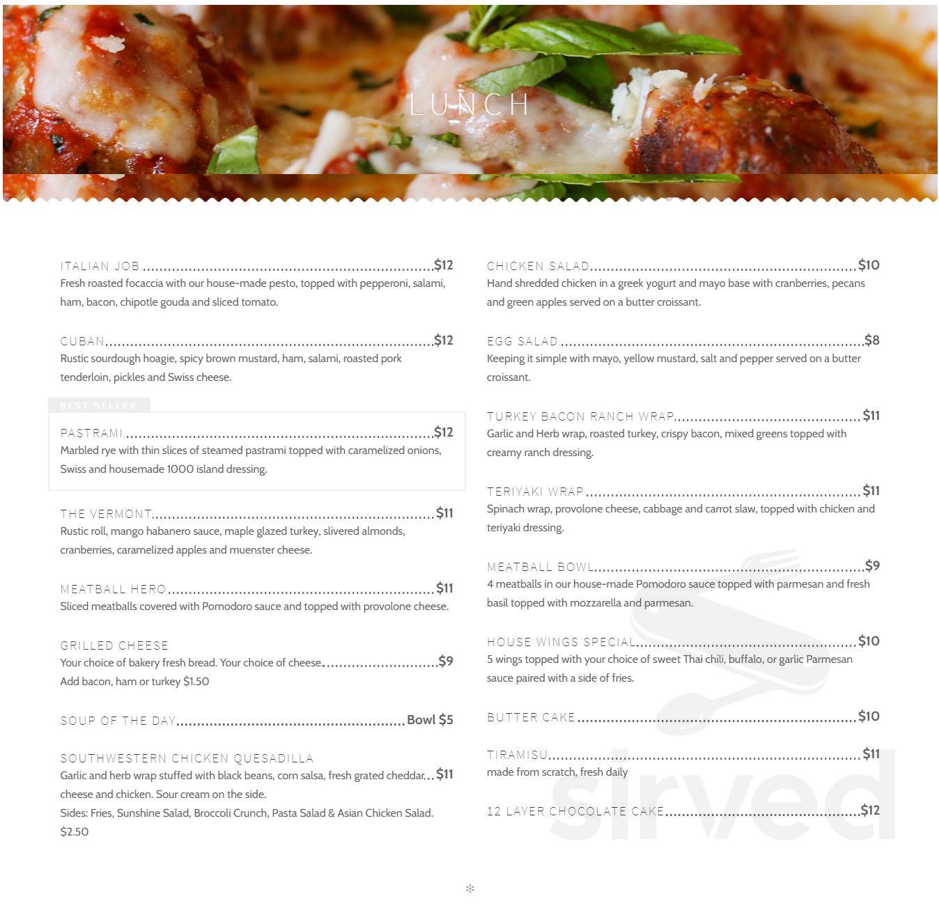 Yada on Franklin menu in Clarksville, Tennessee, USA