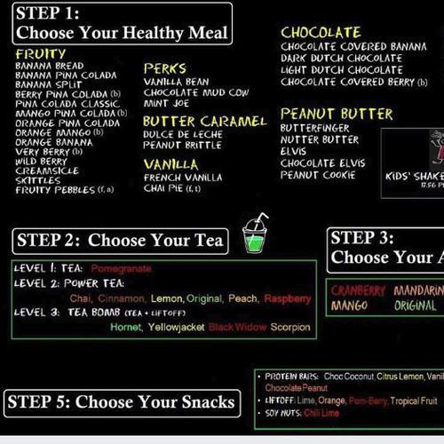 Vibe Nutrition menu in Overland Park, Kansas, USA
