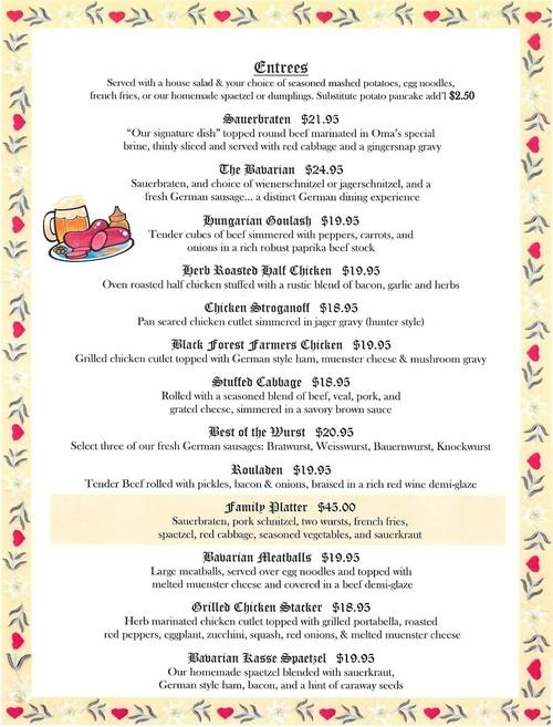 The Village Lanterne menu in Lindenhurst, New York, USA