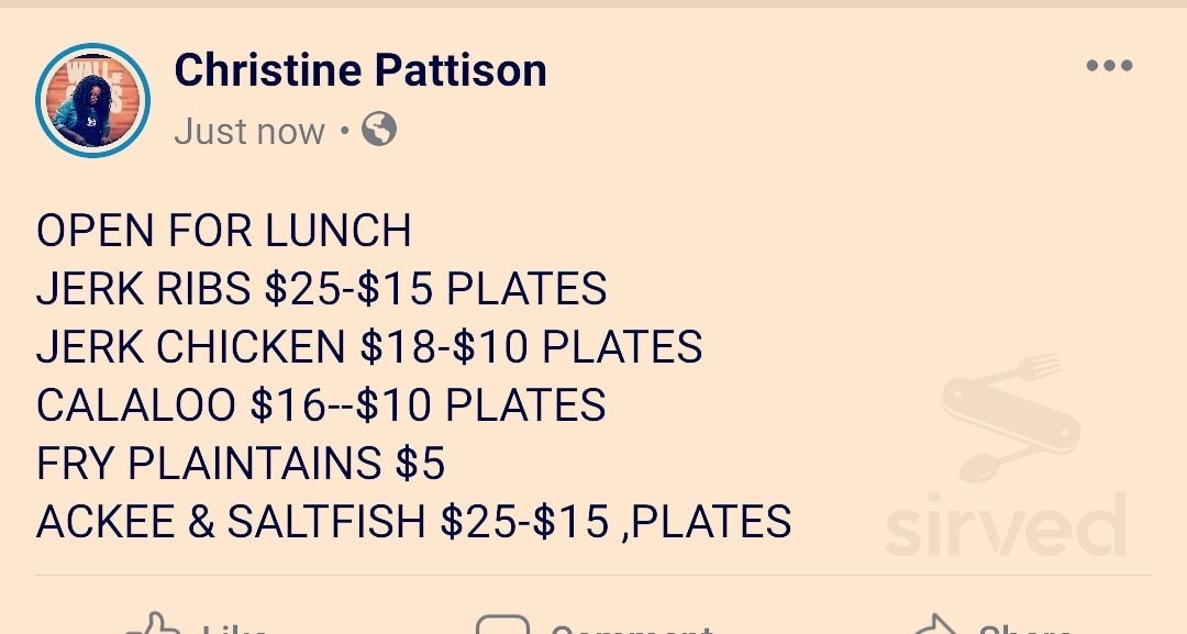 Miss Christine's Kitchen inc menus in Winnipeg, Manitoba, Canada