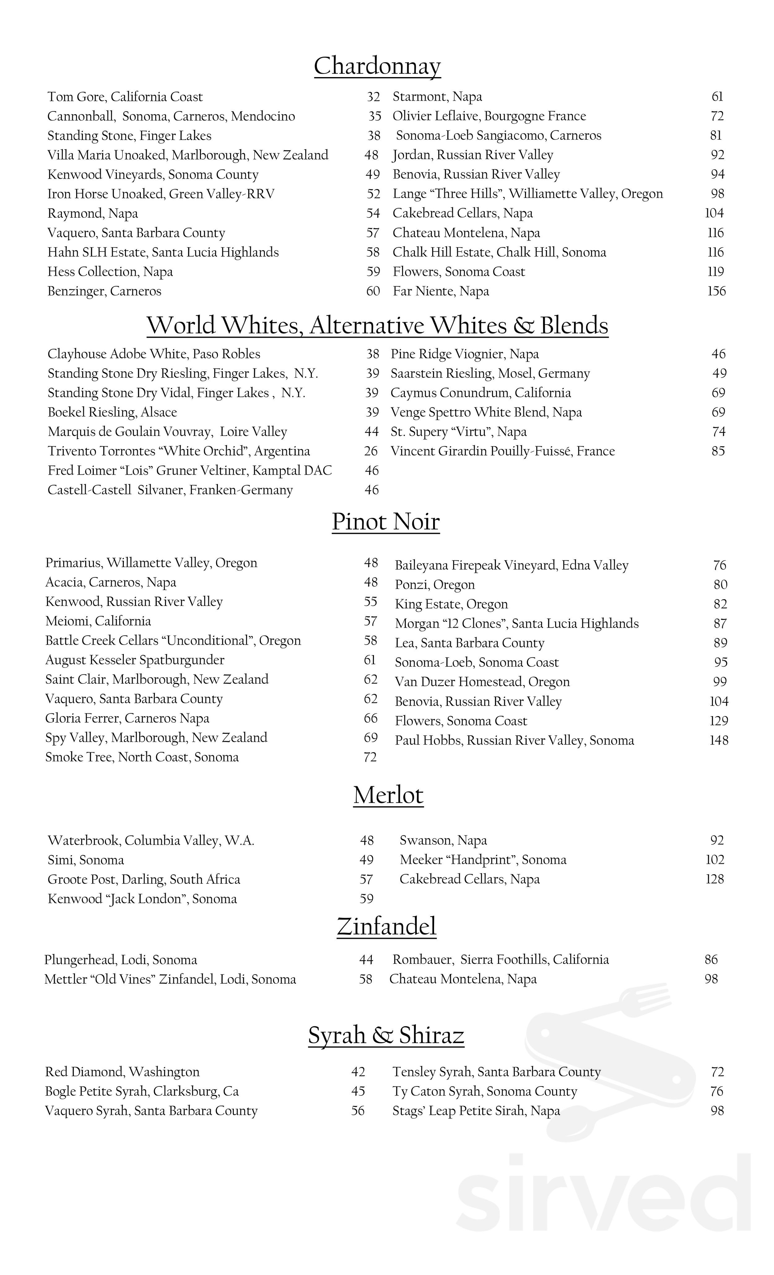 Bistro 41 menu in Fort Myers, Florida, USA