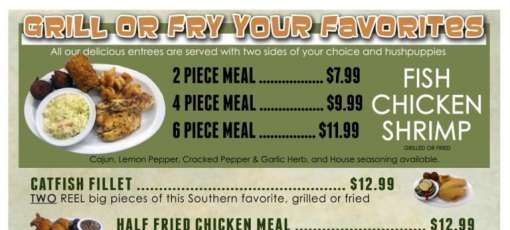 Menu for Catfish Kettle Restaurant in Farmington, MO | Sirved