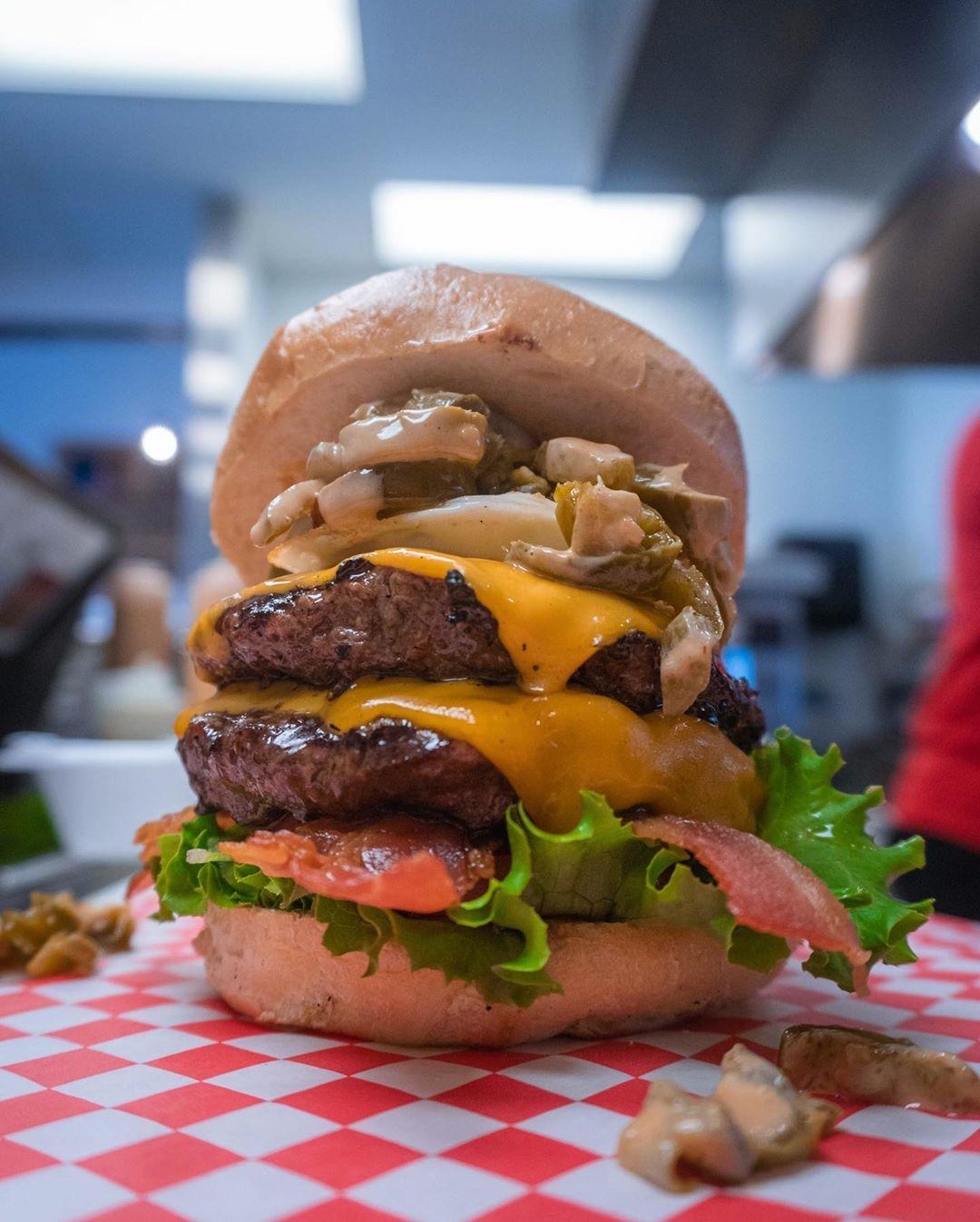 Burly Burger menu in South Weber, Utah, USA