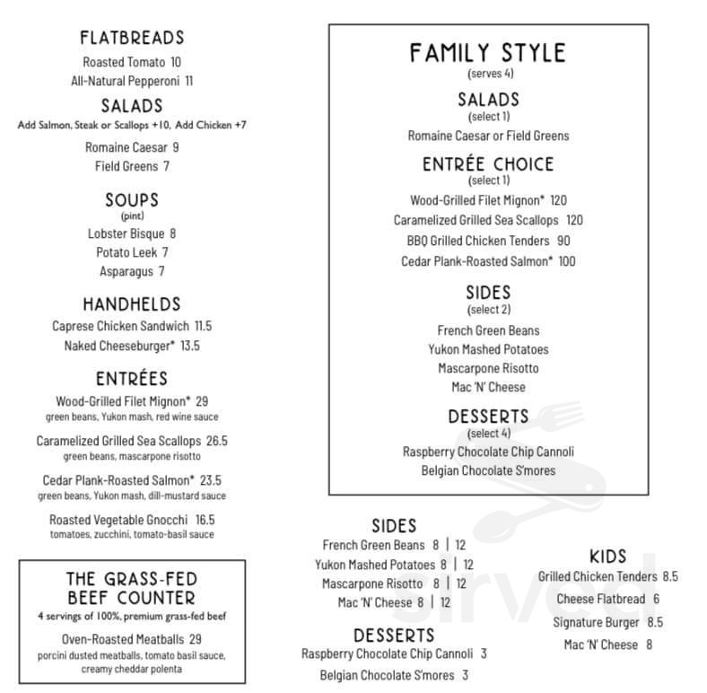 Chestnut Hill Square menu in Chestnut Hill, Massachusetts, USA