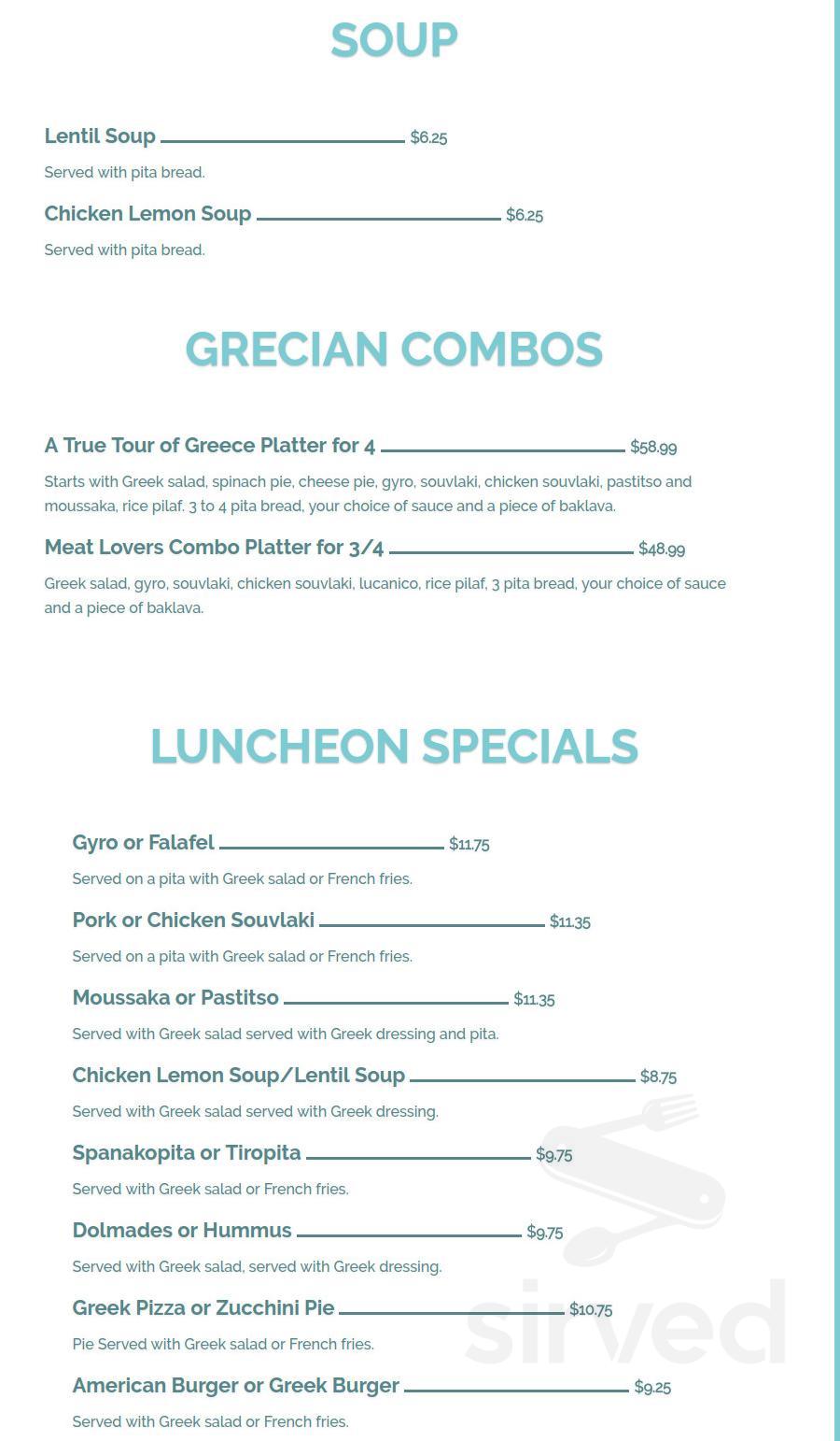 Gyro Palace menus in Rocky Point, New York, United States