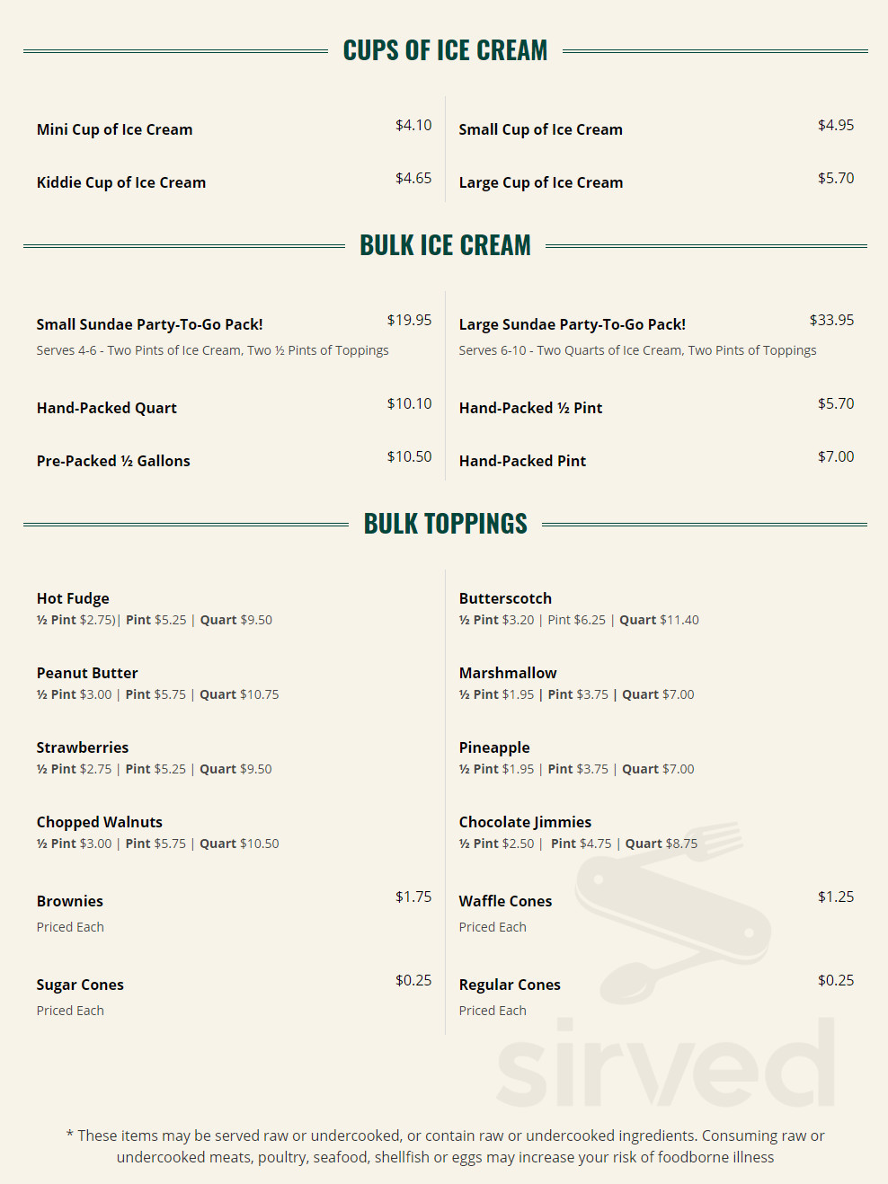Kimball Farm Lancaster menu in Lancaster, Massachusetts, USA