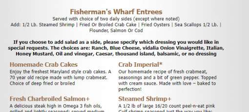 Menu for Meding's Seafood in Milford, DE | Sirved