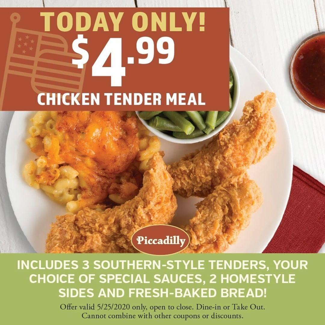 Piccadilly Cafeteria menus in Lafayette, Louisiana, United States