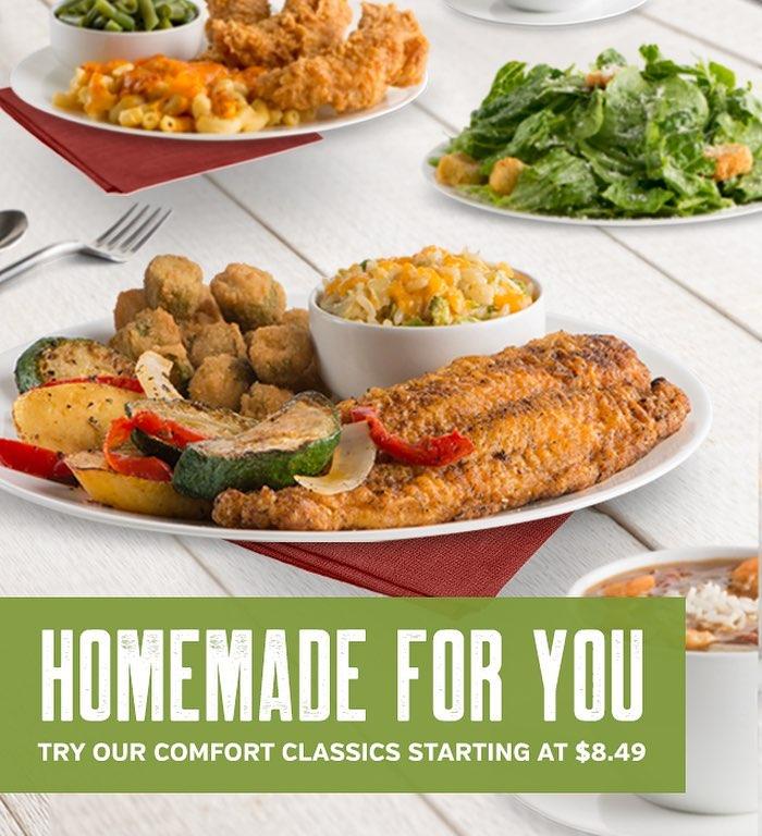 Piccadilly Cafeteria menu in Memphis, Tennessee, USA