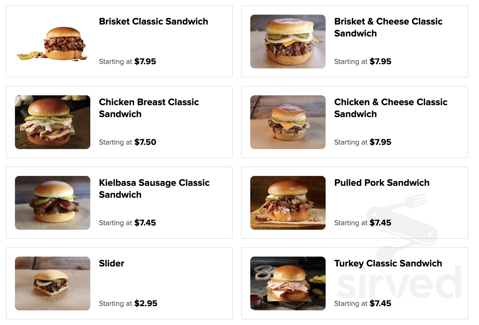 Menu - Fort Worth TX's Dickey's Barbecue Pit | Sirved