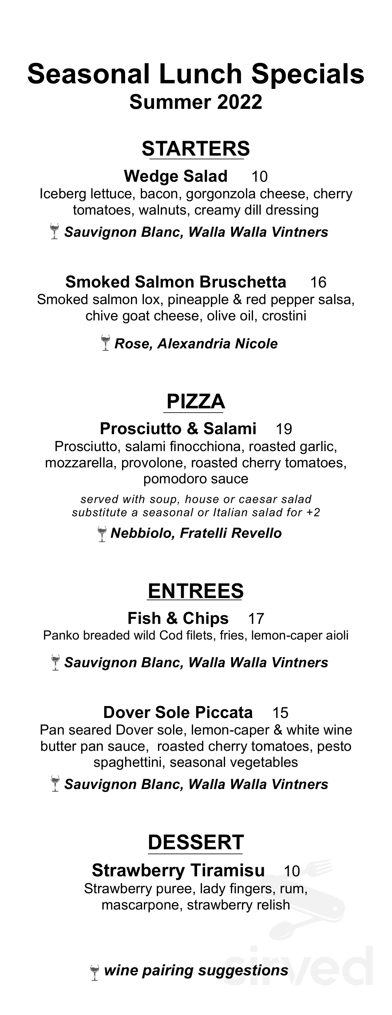 Lombardi's in Bellingham menu in Bellingham, Washington, USA