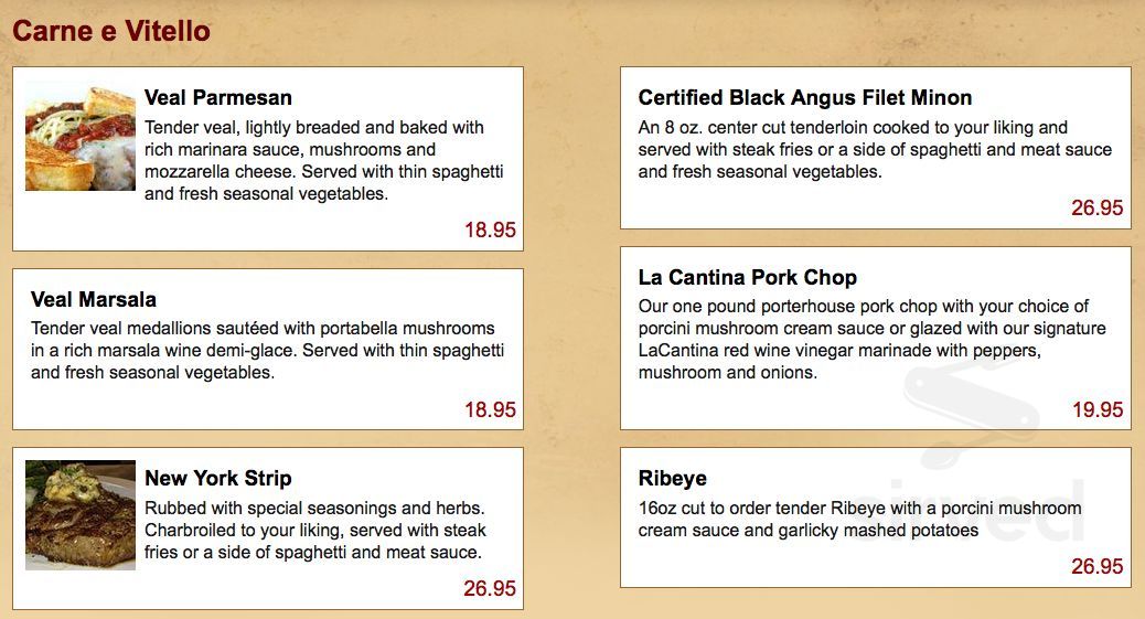 La Cantina menu in Paw Paw, Michigan, USA