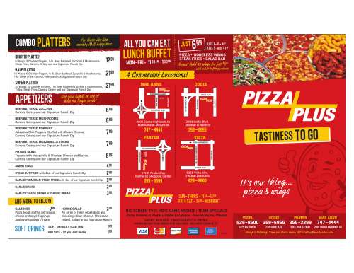 Pizza Plus - Oddie menu in Sparks, Nevada, USA