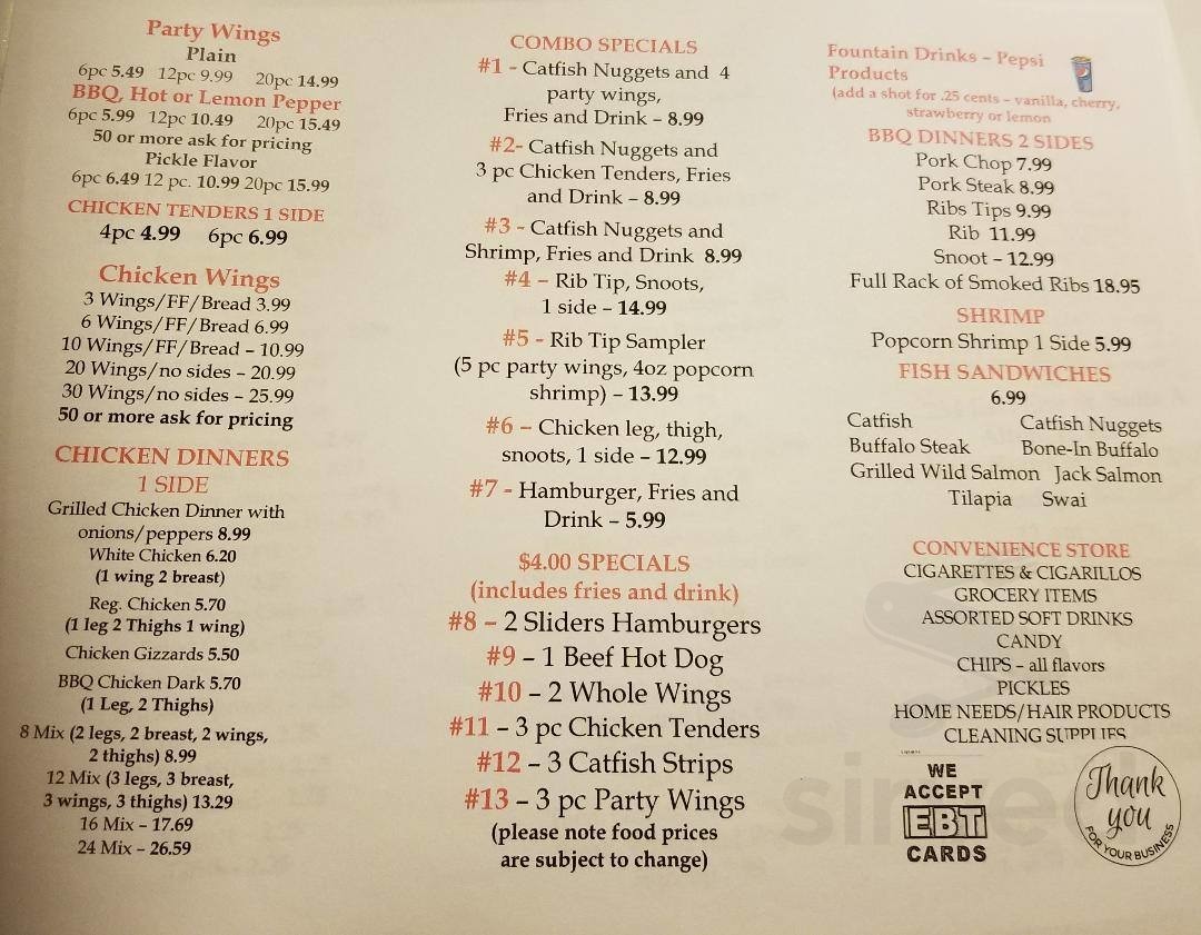 Menu - Alton IL's Stampede Market & Grill | Sirved