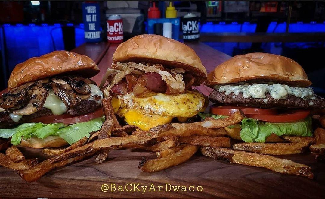 The Backyard Bar Stage and Grill menu in Waco, Texas, USA