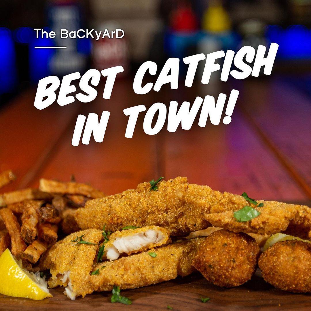 The Backyard Bar Stage and Grill menu in Waco, Texas, USA