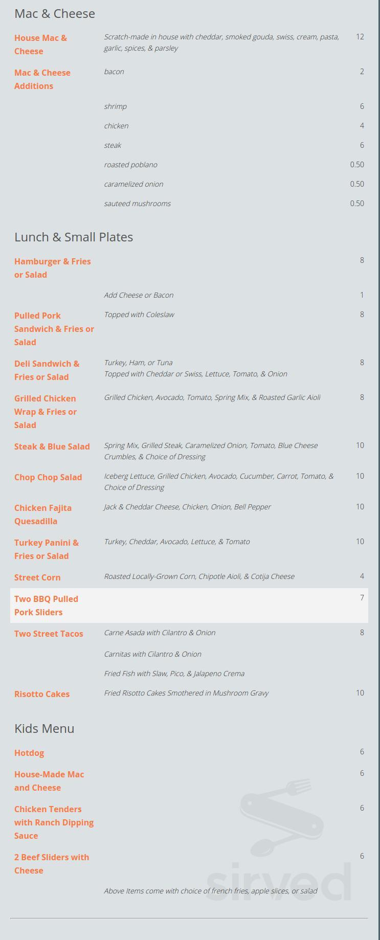 Sound To Summit Brewing menu in Snohomish, Washington, USA