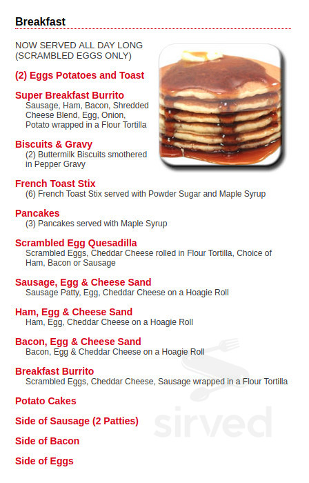 Kravers menu in Tooele, Utah, USA