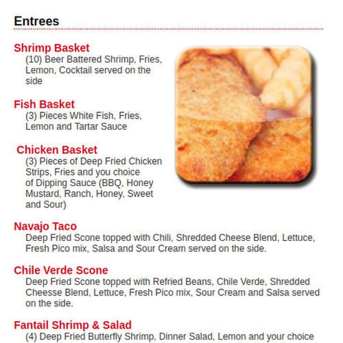 Kravers menu in Tooele, Utah, USA